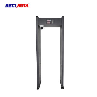 China Sound / Light AlarmWalk Through Temperature Scanner Infrared High Sensitivity for sale