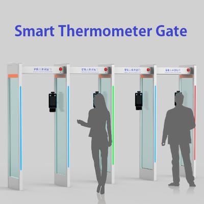 China High Accuracy Walk Through Metal Detector Human Body Temperature Measurement Scanner for sale
