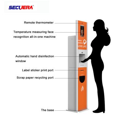 China Hand Sanitizer Dispenser Android 7.1.2 Body Metal Detectors for sale