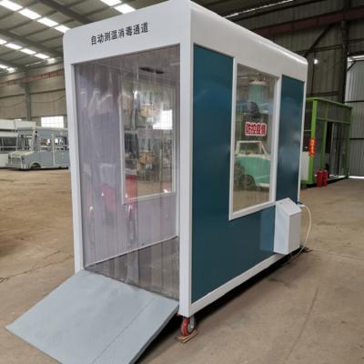 China Public Place Walk Through Temperature Scanner Disinfection Chamber Gate Channel for sale