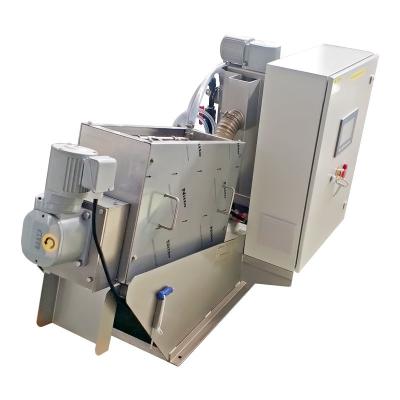 China Mobile Sludge Dewatering Machine Screw Press For Sewage Treatment Plant for sale
