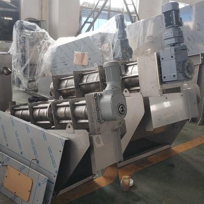 China Dehydrator Wastewater Sludge Press Machine 1t/H Low Noise for sale