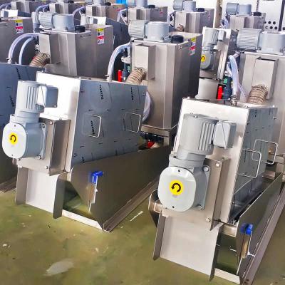 China Multi Disc Screw Press Food Industry Sludge Drying Machine for sale
