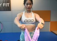 China Dual-Color Non-Latex Elastic Exercise Bands for Physical Therapy for sale