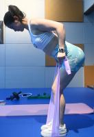China Dual-Color Non-Latex Elastic Exercise Bands for Physical Therapy for sale