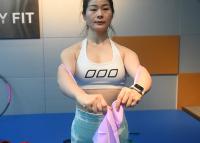 China Tailor-Made 2080*4.5*21mm Pink TPE Resistance Band Sets: Enhance Your Shoulder Presses for sale
