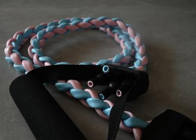 China Braided Latex Rope: 4-Tube Twisted Resistance Bands with Handles for Physical Therapy and Home Workouts for sale