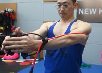 China Customizable Single TPE Resistance Bands with Handles for Exercise for sale