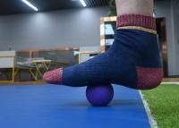 China Blue Green Relax Mobility Silicone Massage Ball For Legs Eco Friendly for sale