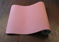 China Pink color Eco Friendly Yoga Mat Non Slip TPE Yoga Mat For Beginners fitness for sale