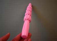 China Pink Handheld Back Muscle Roller Stick for Customized Massage for sale