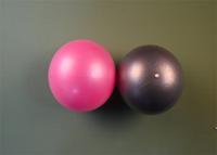 China 25cm Pilates Exercise Ball Brown Pink Pilates Balance Ball for sale