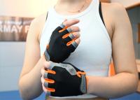 China Lightweight and breathable, these fingerless gym gloves are ideal for workouts. for sale
