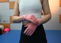 China Warm knit half finger gloves ideal for outdoor sports like cycling, hiking, and climbing. for sale