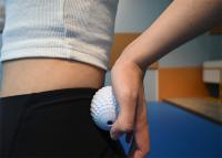 China Eco Friendly Silicone Massage Ball For Legs Available In Various Colors Like Blue And Green for sale
