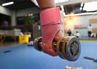 China Rip Toned Deadlift Grips and Wrist Wraps for Powerlifting and Weight Lifting for sale
