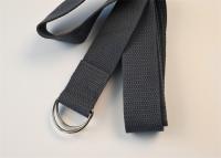 China Adjustable D-Ring Yoga Belt Stretching Strap for Enhanced Flexibility and Comfort for sale