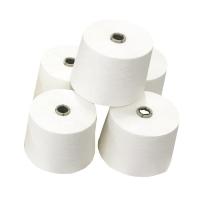China Dyeability Good 100% Viscose Ne40/1 Vortex Blended Yarn for Weaving / Knitting Raw White MVS for sale