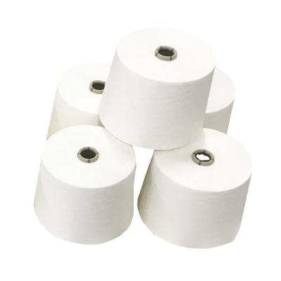 China Z or S Twist Directin 50% Cationic Dyeable Polyester 35% Bamboo 15% Silk Ne30S Yarn for sale