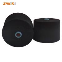 China High Strength 100% Polyester NE30S/1 32S/1 40S/1 Siro Spun Yarn in Black for Knitting and Weaving for sale
