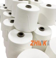 China Polyester Bamboo Acrylic 40/40/20 Blended CSY Yarn 30 40D Spandex Core Spun Yarn Made for sale