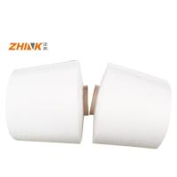 China Spun Yarn 100% Polyester 16 40D Spandex Core In Customized Technics Raw White for sale