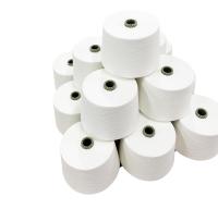 China Raw Pattern Blended Yarn PV 80% Polyester 20% Viscose Ne16s 40D Spandex Core Spun Yarn for sale