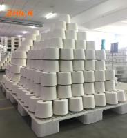 China 32s 90% Polyester 10% Viscose 90/10 Ring Spun PV Blended Yarn White Raw for Weaving and Knitting for sale