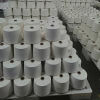 China 32s 90% Polyester 10% Viscose 90/10 Ring Spun PV Blended Yarn White Raw for Weaving and Knitting for sale
