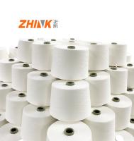 China Polyester Bamboo Acrylic 40/40/20 Blended CSY Yarn 30 40D Spandex Core Spun Yarn Made for sale