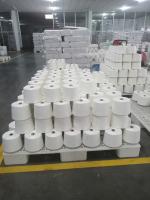 China Polyester/Viscose TR 80/20 Blended Spandex Core Spun Yarn Raw White Yarn for Denim Fabric for sale