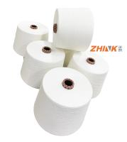 China Raw Pattern Blended Yarn PV 80% Polyester 20% Viscose Ne16s 40D Spandex Core Spun Yarn for sale
