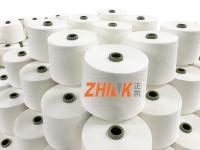 China Raw Pattern Blended Yarn PV 80% Polyester 20% Viscose Ne16s 40D Spandex Core Spun Yarn for sale