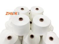 China Raw Pattern Blended Yarn PV 80% Polyester 20% Viscose Ne16s 40D Spandex Core Spun Yarn for sale