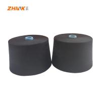 China Anti-Bacterial Black Special 100% Polyester NE26/1 Ring Spun Yarn for Weaving/Knitting for sale