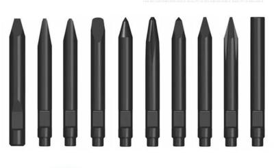 China 20CrMo Mining Hydraulic Excavator Breaker Chisel Moil Point 150x1400mm for sale
