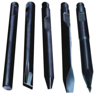 China Hydraulic Rock Excavator Breaker Chisel 42CrMo 48mm Spare Parts for Construction for sale