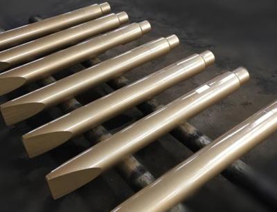 China 75mm 85mm 100mm Demolition Excavator Breaker Chisel for Mini Excavator 42CrMoA for sale