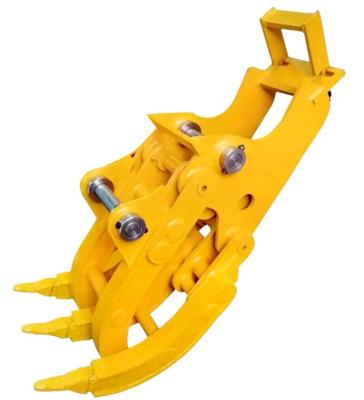 China Q235 Demolition Grapple for 20 Ton Excavator Stone Gravels Sorting for sale