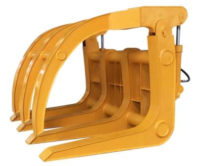 China 1m3 Hydraulic Excavator Wood Grab 360 Rotation Demolition Sorting Grapple for sale