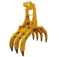 China Q345B NM400 Hydraulic Excavator Grab for Stone Demolition Sorting 4T Capacity for sale