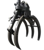 China 14T Excavator Hydraulic Rotating Wood Grapple 360 Degree Demolition Sorting Grab for sale