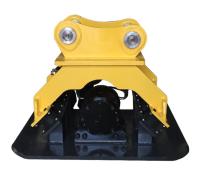 China High Manganese Steel Excavator Plate Compactor 45 Degree Vibration Damping for sale