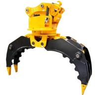 China Excavator Demolition Hydraulic Grab for Stone 4-40T Heavy Duty Rotating for sale