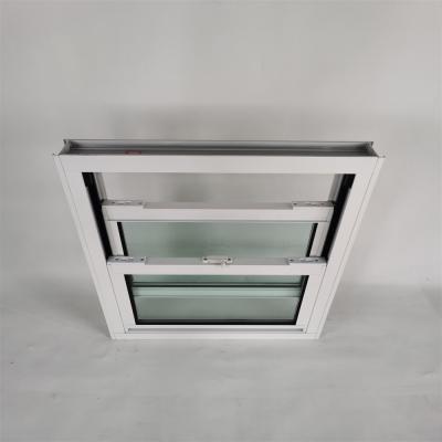 China Magnetic Screen Aluminum Alloy Frame Surprising Glazed 82 Double Hung Window 38 By 48 Vertical Opening for sale