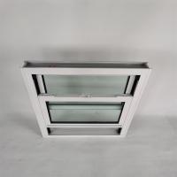 China Top Single Aluminium Double Hung Windows with Diamond Grids Glass Hanging Curtain Type for sale