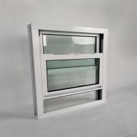 China Top Single Aluminium Double Hung Windows with Diamond Grids Glass Hanging Curtain Type for sale