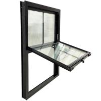 China American Style Thermal Break Aluminum Window 2X2 Meters with Aluminum Alloy Frame for sale
