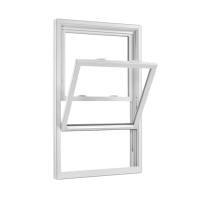 China Plastic Frame Africa Aluminum Window with Double Pane Low-E Glass and Grill Design for sale