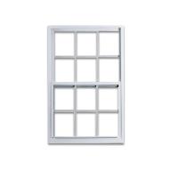 China Plastic Frame Africa Aluminum Window with Double Pane Low-E Glass and Grill Design for sale